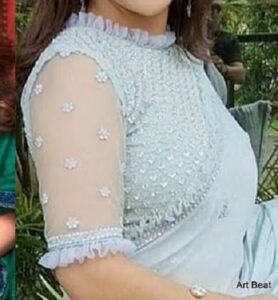 Trending 40 Types of Net Saree Blouse Designs To Try in 2022 - Allure ...