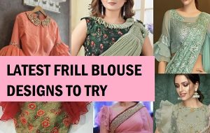 Latest 25 Saree Blouses with Frill Design To Look Enchanting - Allure ...